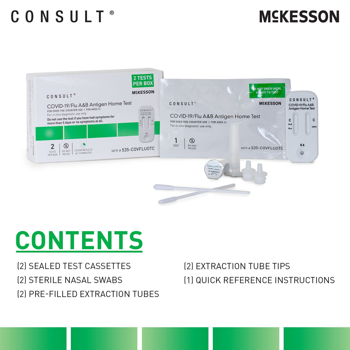 McKesson Consult COVID-19 / Flu A&B Antigen Home Test | LL Medico