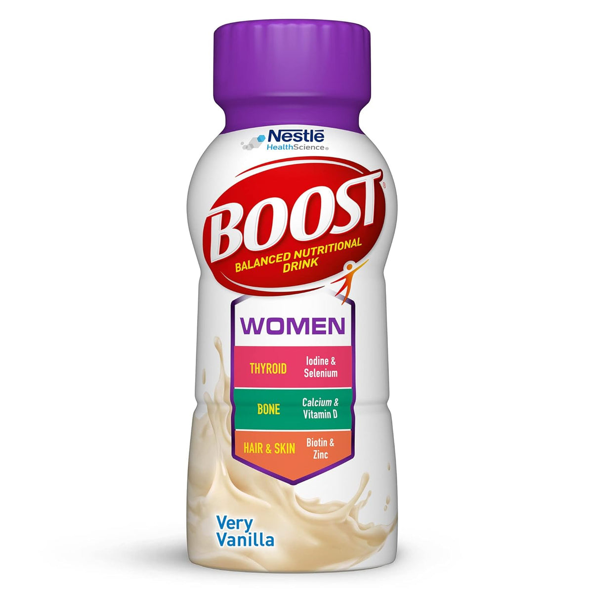 Nestle Boost Women Balanced Nutritional Drink, Very Vanilla, 8 oz bott ...