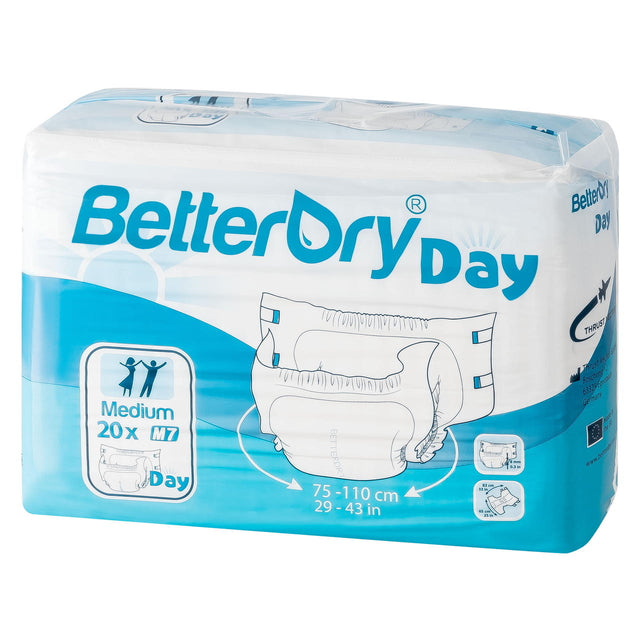 BetterDry Day Adult Diapers w/ Plastic Backing | LL Medico