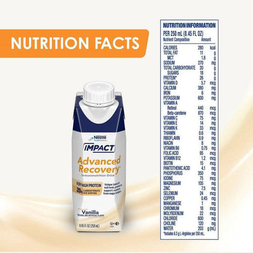 Buy Nestle Impact Advanced Recovery Immunonutrition Drink, Vanilla, CS ...