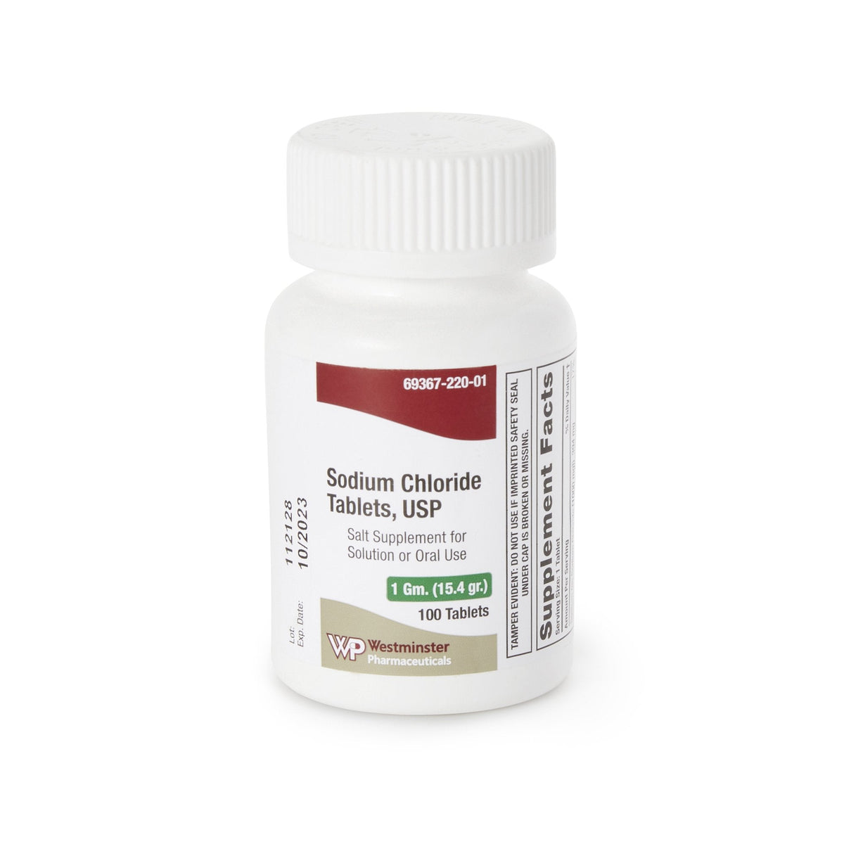 Westminster Sodium Chloride Dietary Supplement, 1 gm | LL Medico